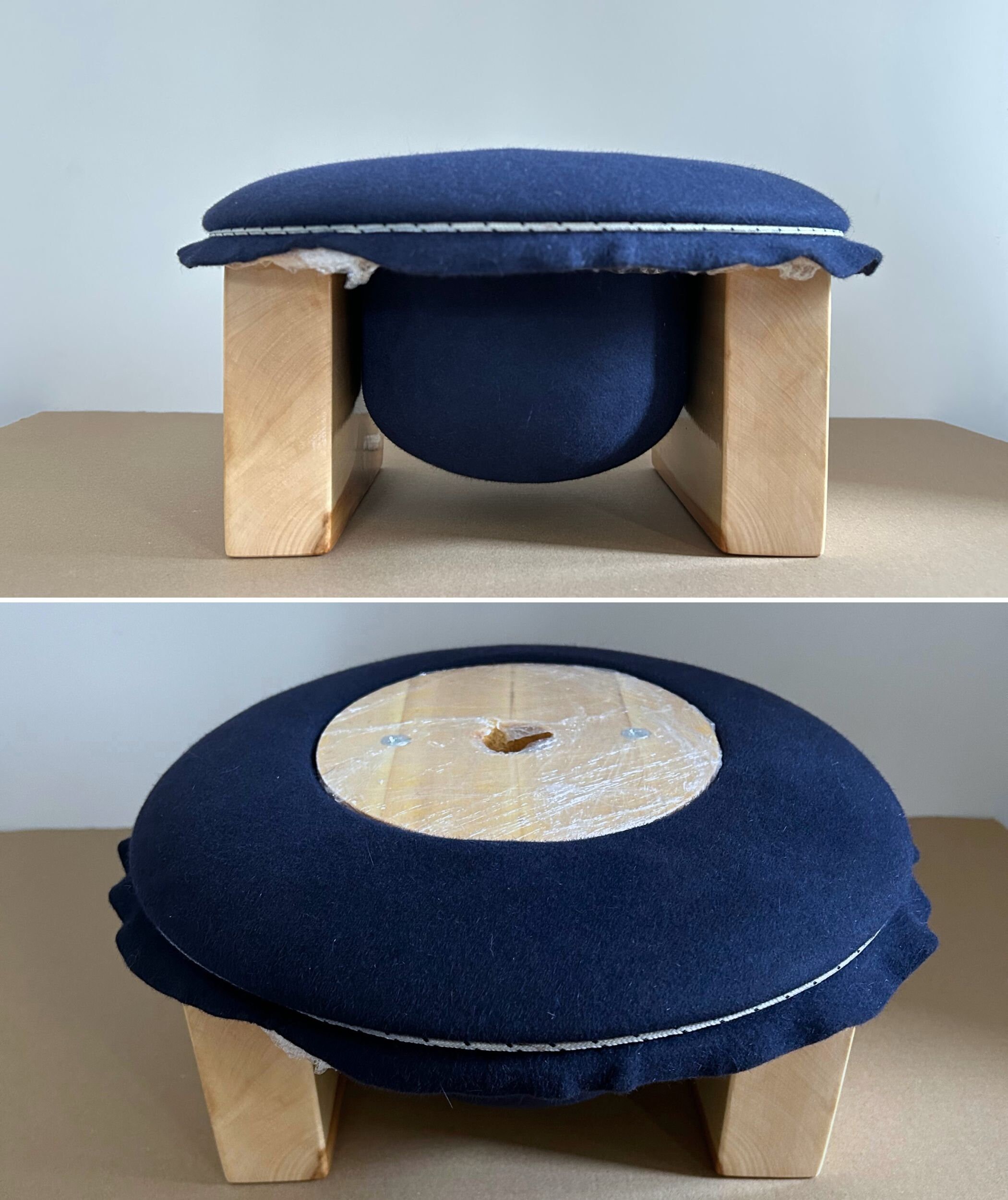 Wooden Hat Block Set With Open Crown Block and Flange Brim Block OV 31 ...
