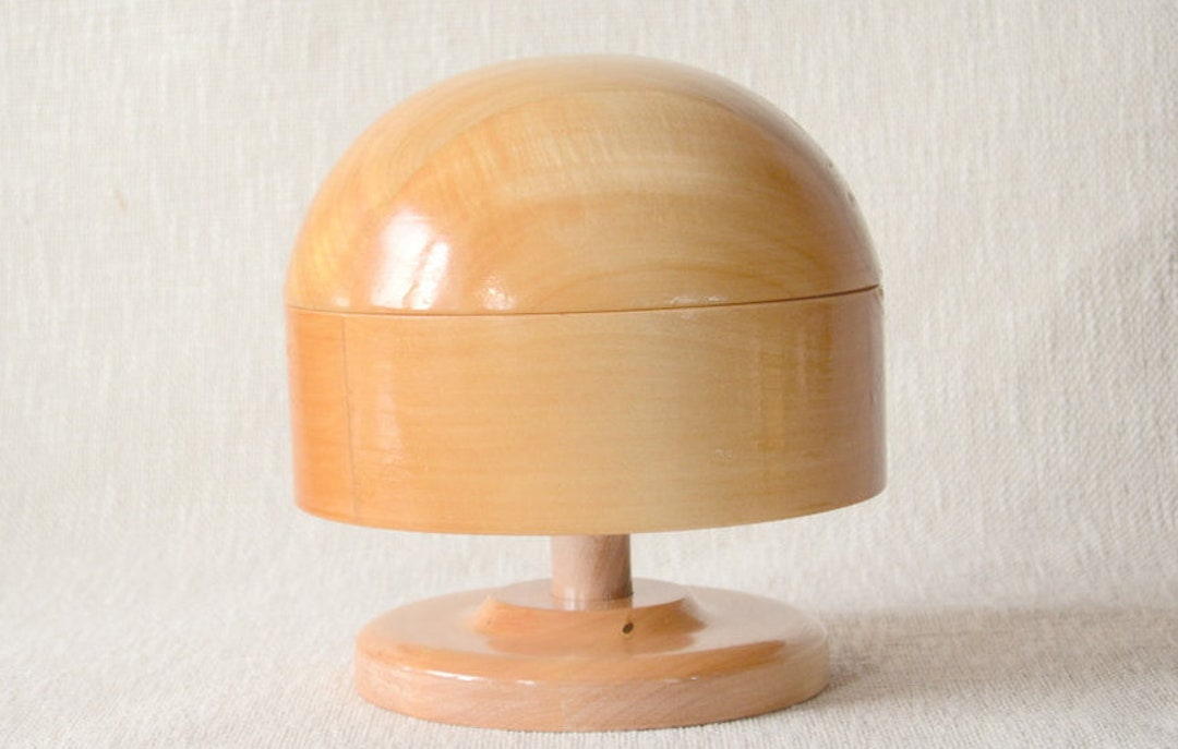 Milliner's Hat Block With Hat Block Stand - Hat Block for Freeform Hat ...