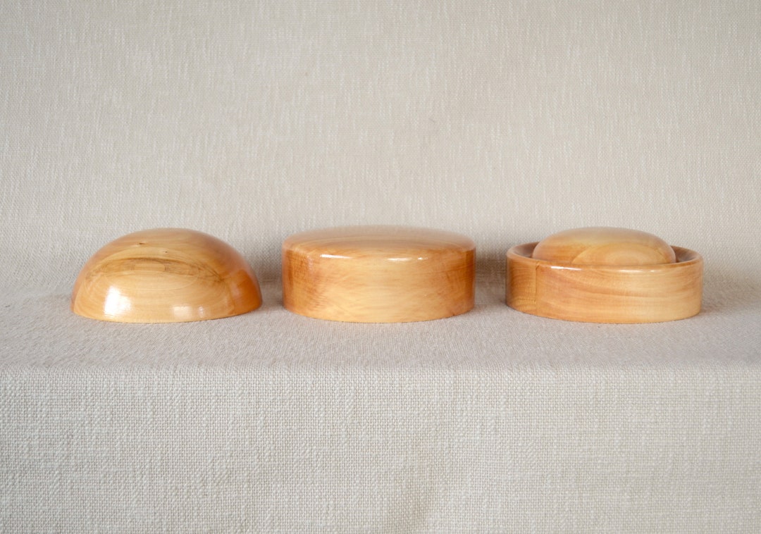 Wooden Crown Block SET 4 - Hat Making Block Set - Wooden Hat Blocks ...