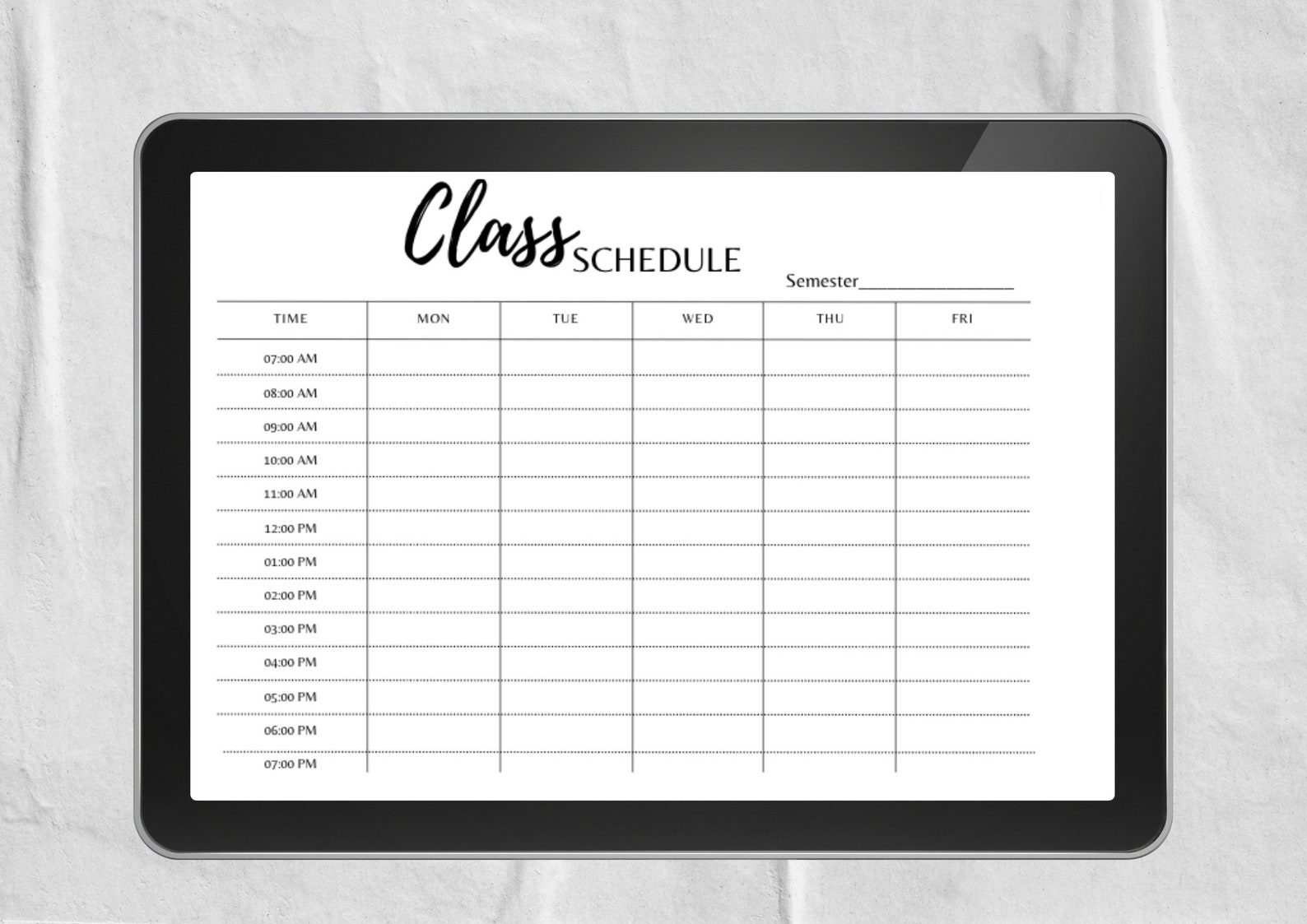 Printable Class Schedule Digital Download Pdf Printable Planner Pages printable-class-schedule-digital-download-pdf-printable-planner-pages