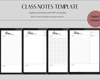 Goodnotes Template Class - Etsy