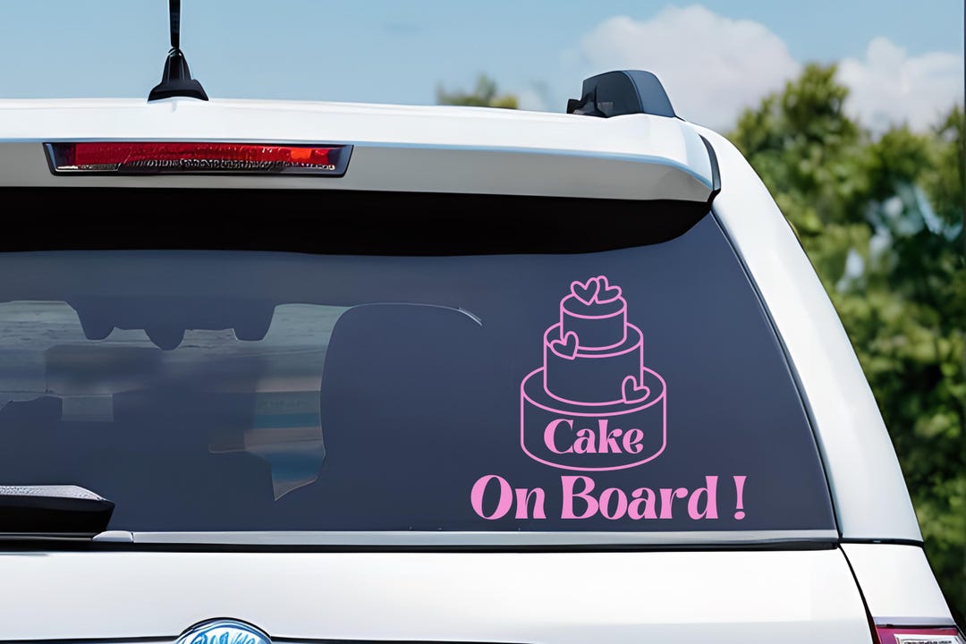 Cake on Board Decal | Cake Decal | Cake on Board Sticker - Etsy