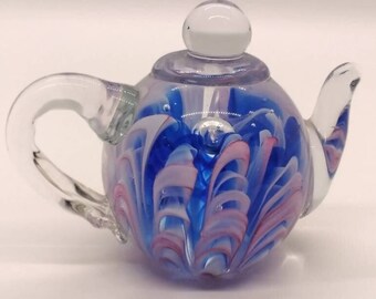 Glass Teapot Paperweight - Etsy