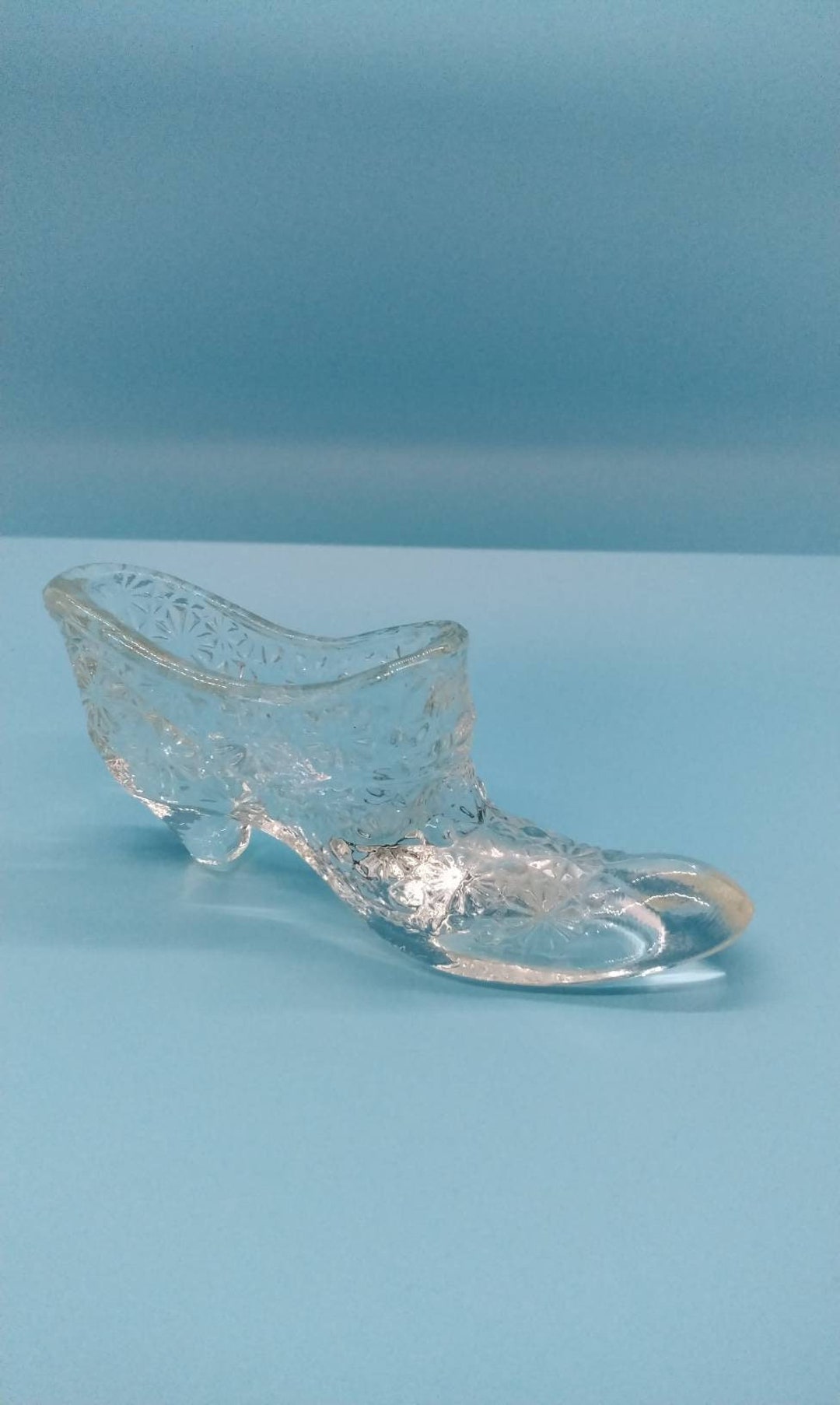 Art Glass, Glass Shoe, Glass Slipper, Glass Boot, Clear Glass, Daisy ...