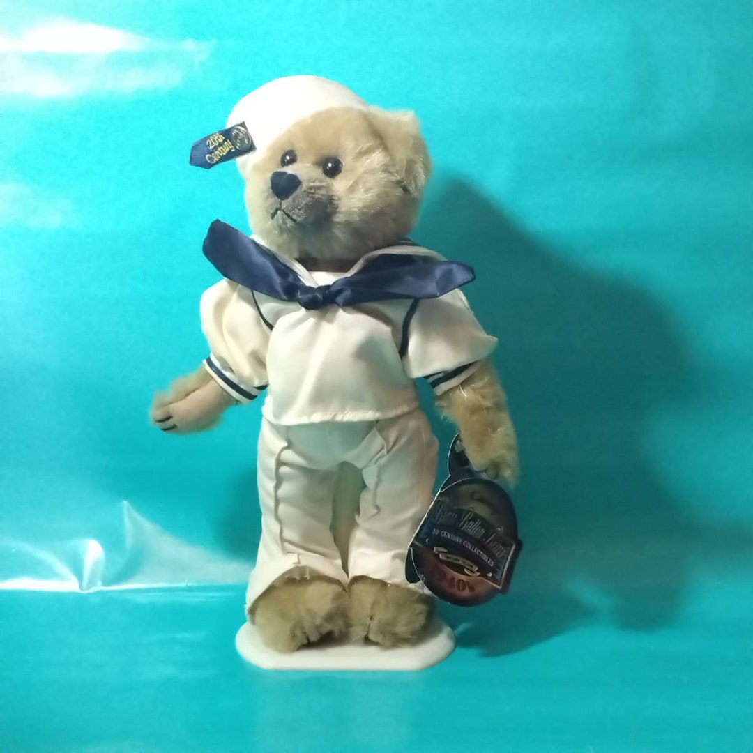 Toy, Bear, Stuffed, Collectable, 1940s Costume, Brass Button Bears ...