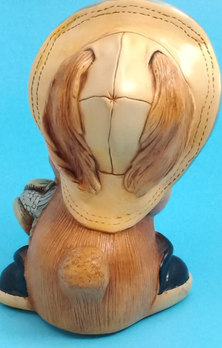 Vintage Pendelfin Whopper Rabbit Figurine, Fisherman With Fish Boot - Etsy