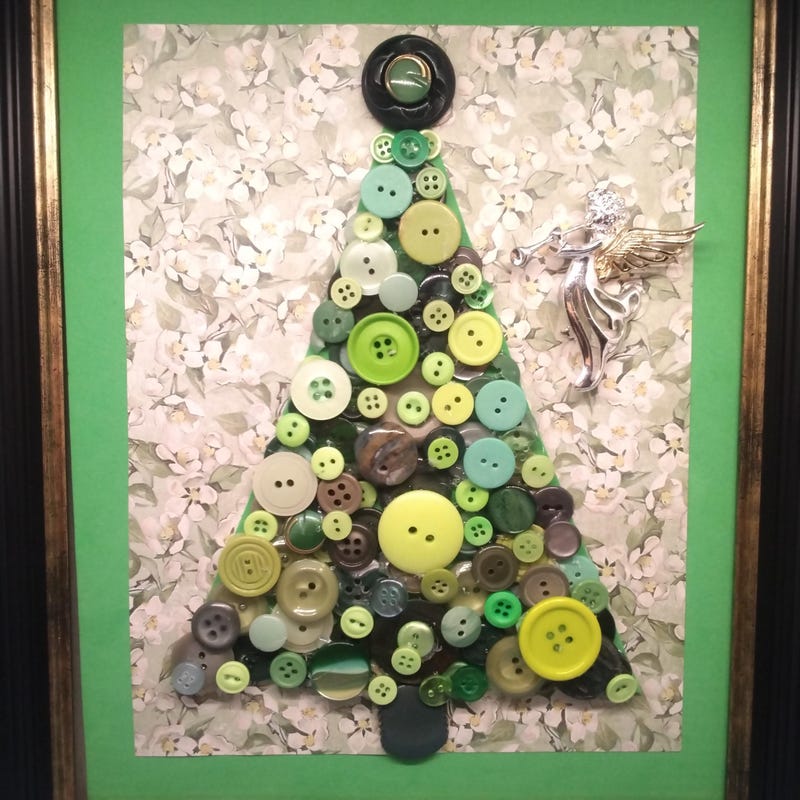 Button Tree Art - Etsy