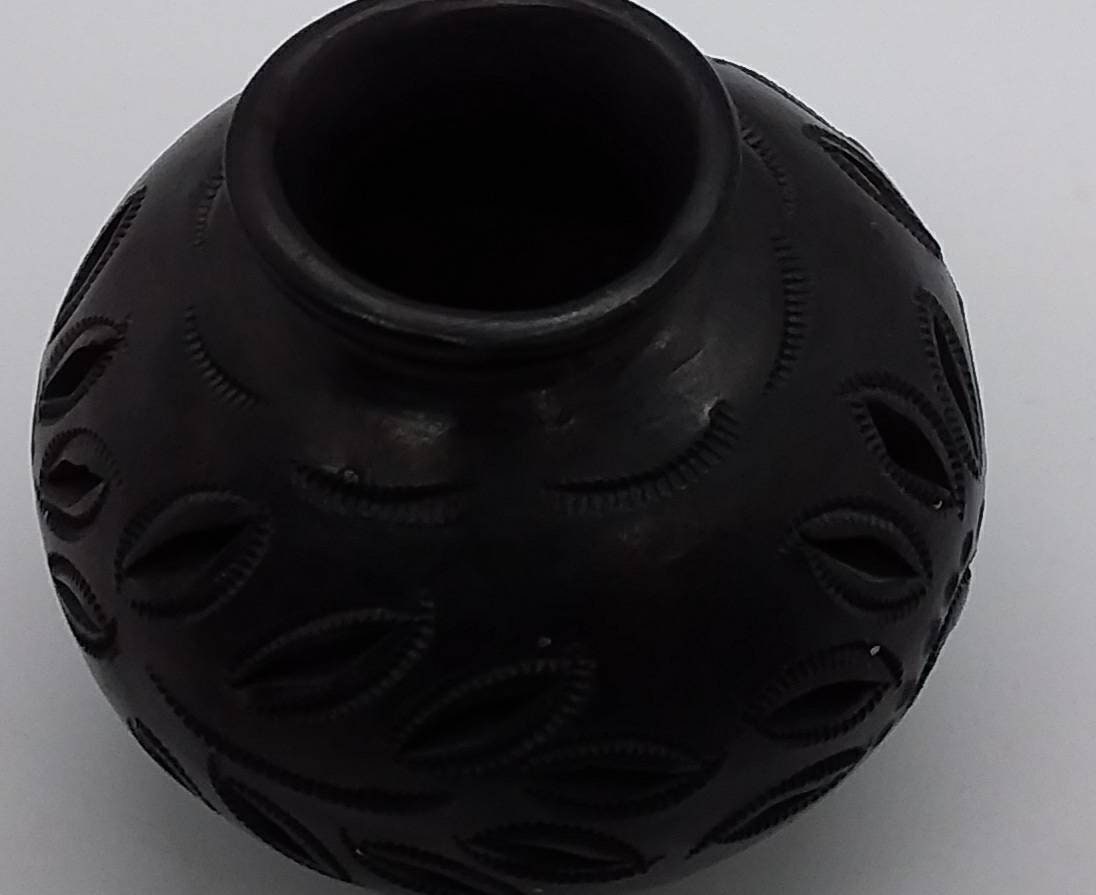 Mexican Pottery Black Clay Pottery Oaxaca Black Clay - Etsy