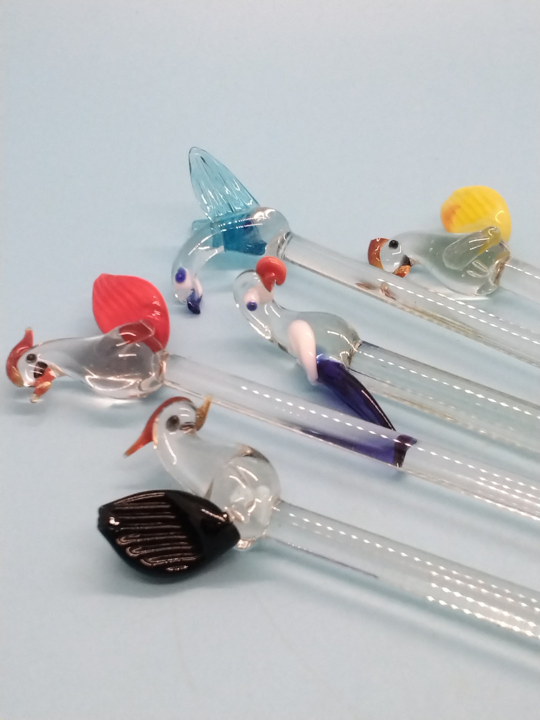 Art Glass, Stir Sticks, Swizzle Sticks, Glass Stir Sticks, Handblown ...
