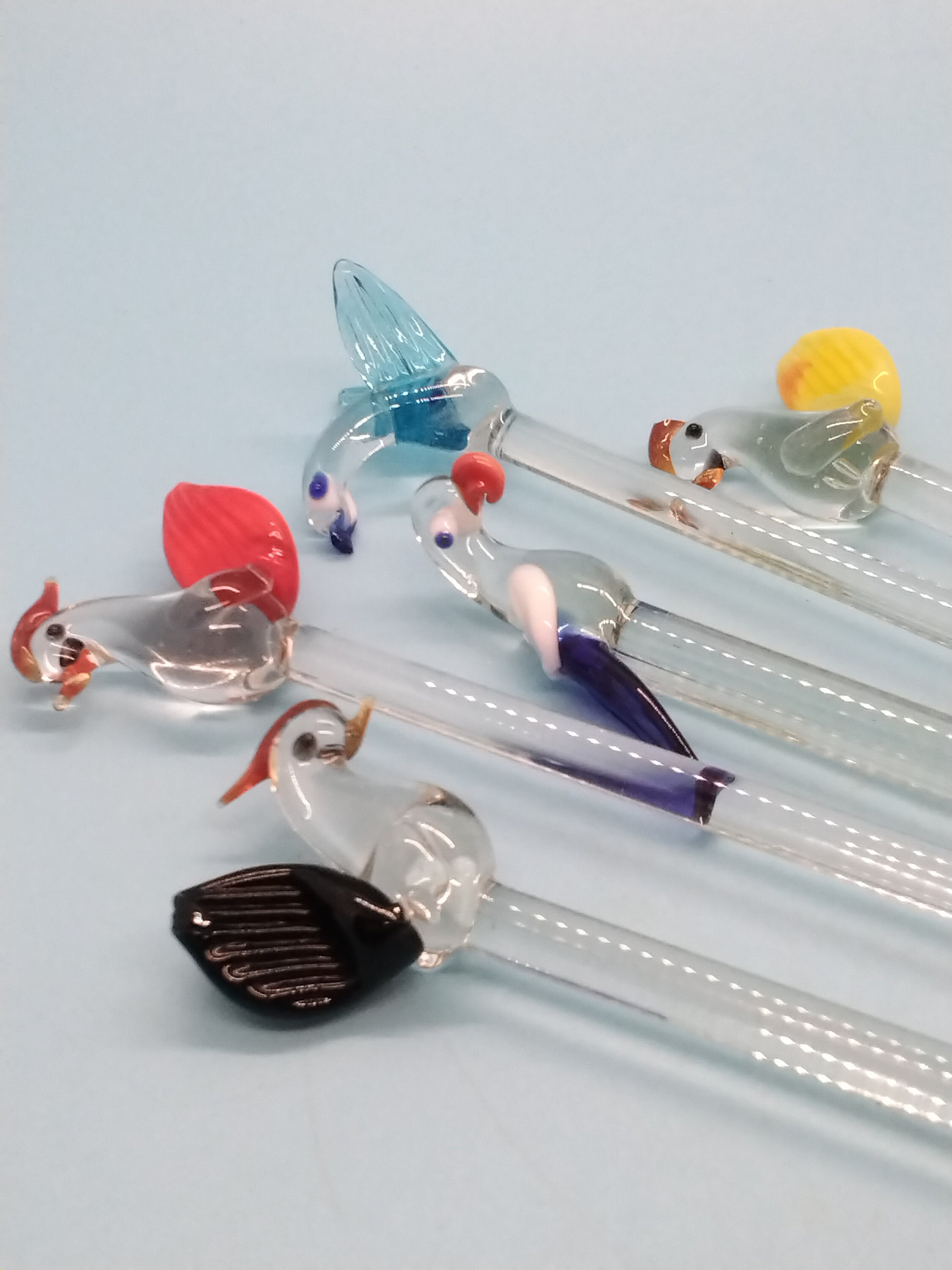 Art Glass Stir Sticks Swizzle Sticks Glass Stir Sticks - Etsy