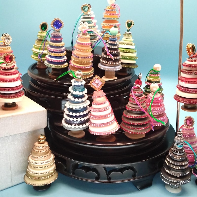 Button Christmas Tree Ornament - Etsy