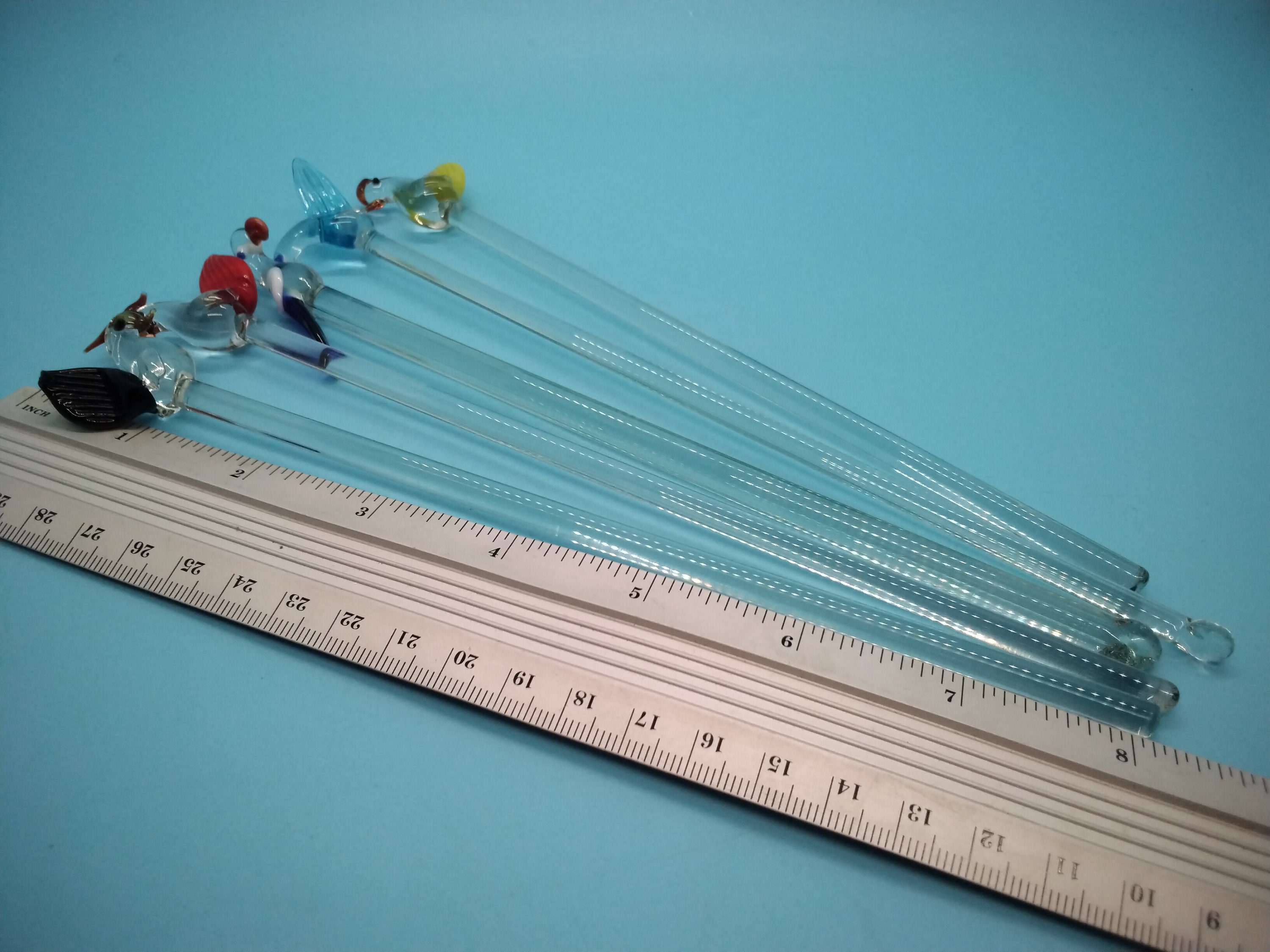 Art Glass Stir Sticks Swizzle Sticks Glass Stir Sticks - Etsy