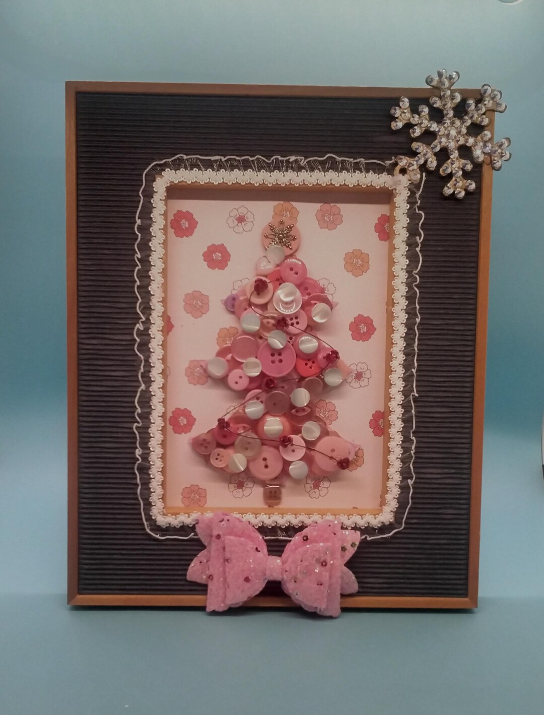 Gallery Wall, Button Art, Christmas Button Art, Christmas, Holiday ...