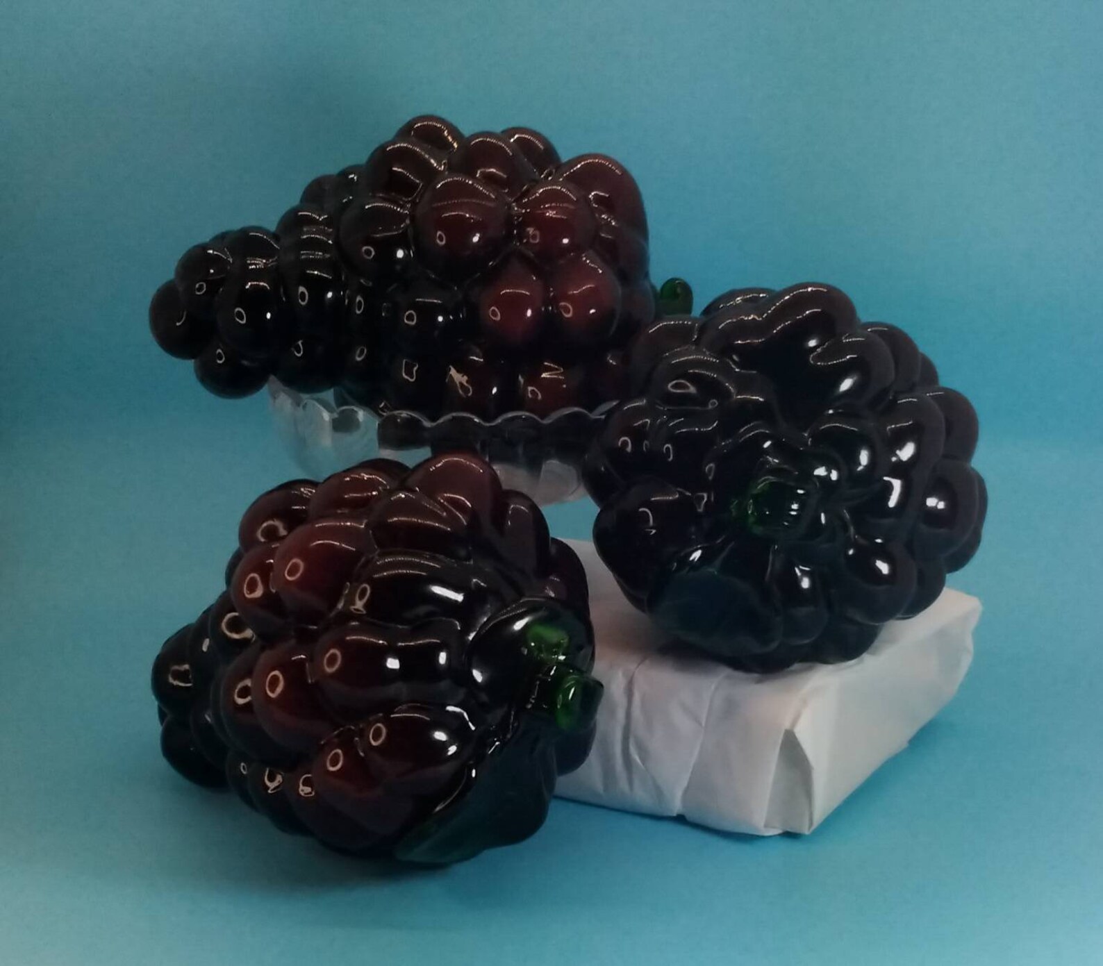 Art Glass Grapes Purple Grapes Purple Glass Grapes Faux - Etsy