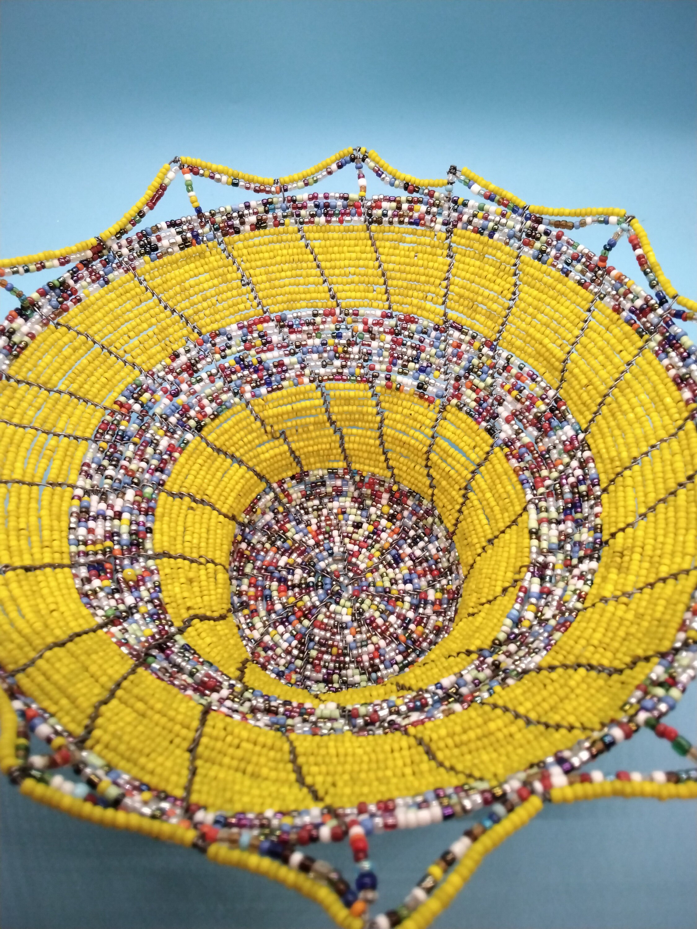 Home Decor Basket Beaded Bowl Glass Beads Seed Beads - Etsy