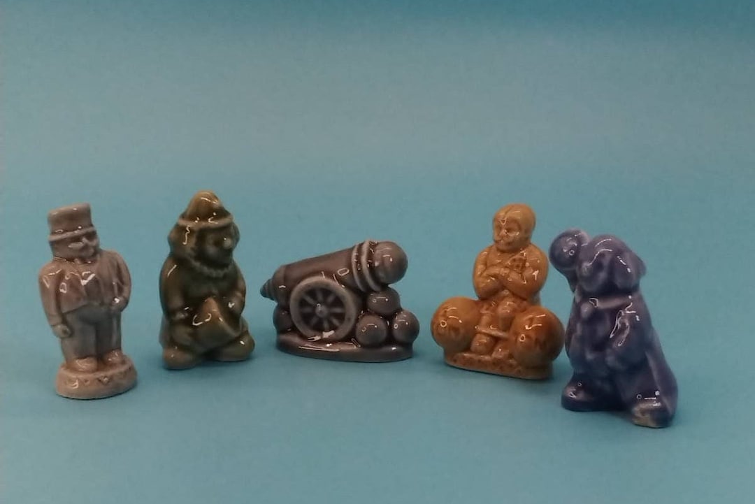 Figurines, Wade Whimsey, Circus Collection, 2 Clowns, Ring Master ...