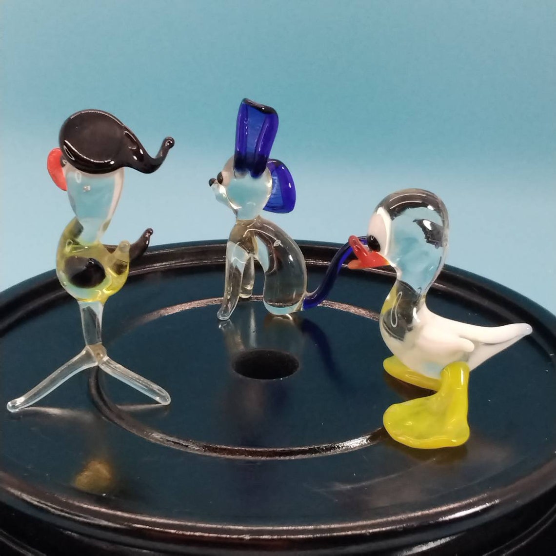 Art Glass, Mini Animals, Birds, Dog, Lampworks, Applied Glass, Fused ...