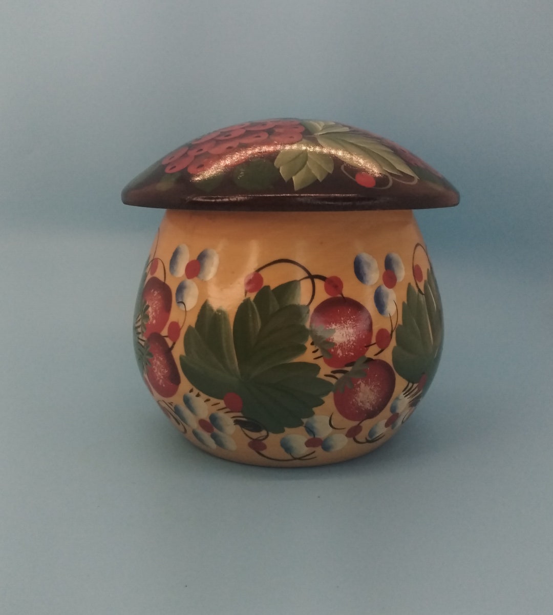 Pottery, Carving, Mushroom Shaped Pot, Lathe Turned, Handcrafted ...