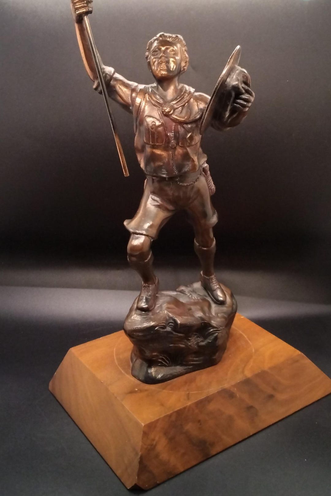 Statue, Boy Scout, Bronze Statue, in Uniform, Designed by Lord Robert ...