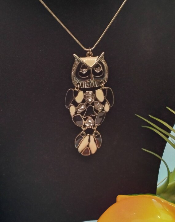 Jewelry, Necklace, Owl, Pendant, Chain, Articulated O… - Gem