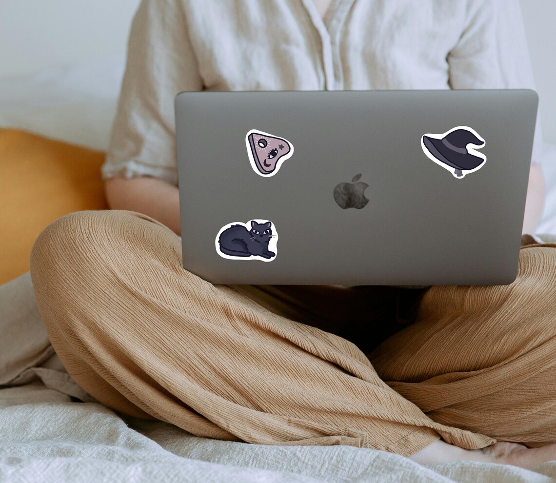 Printable Witchcraft Stickers, SVG Stickers, Print and Cut Witchy ...