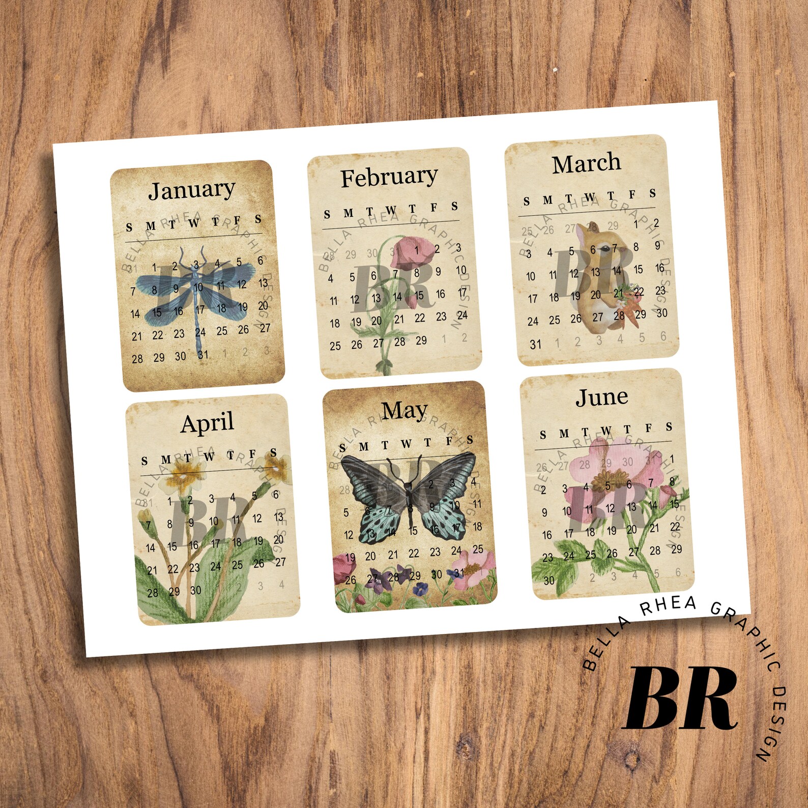 Naturalist Junk Journal Calendars, Add on Kit, Garden Journal ...
