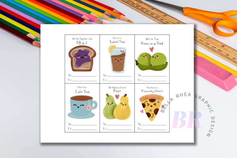 Printable Valentine's Day Cards for Kids, Classroom Valentine's Cards ...