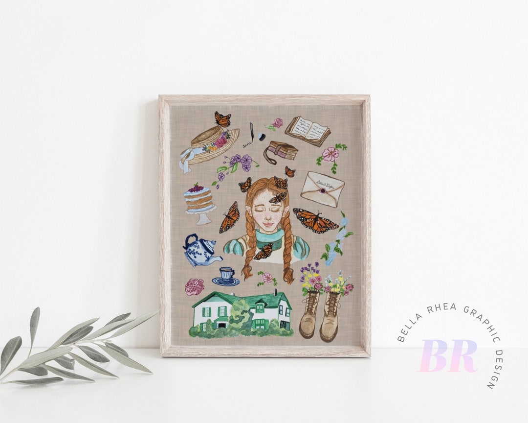 Anne of Green Gables Art Print, Literature Art Print, Anne of Green ...