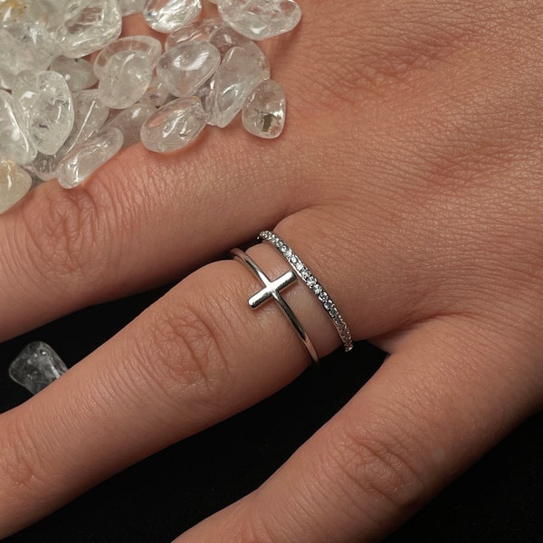 Cross Rings for Women - Etsy