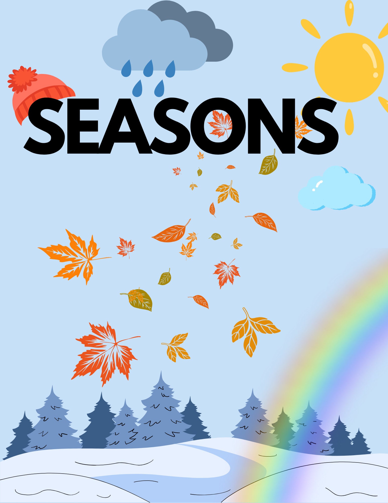 Let's Learn About Seasons - Etsy