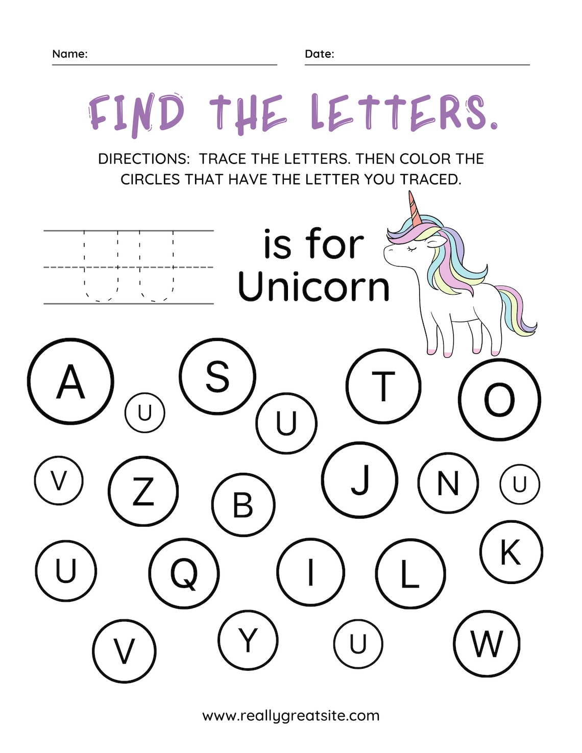 Alphabet Find the Letter Printable Worksheets - Etsy
