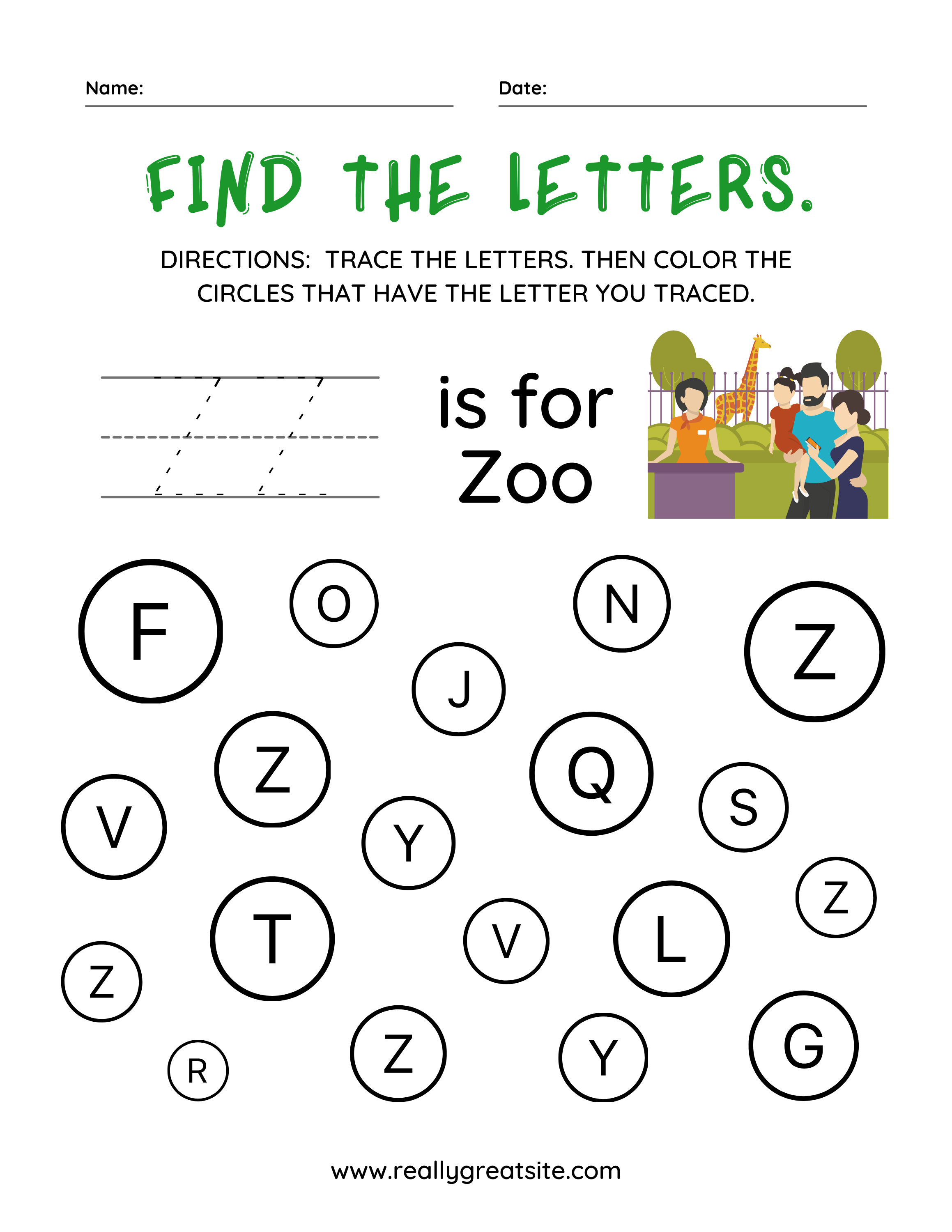 Alphabet Find the Letter Printable Worksheets - Etsy