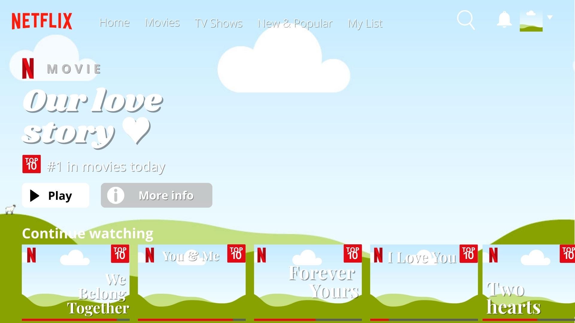 Netflix Love Movie Template | Canva Video Template | Personalized ...