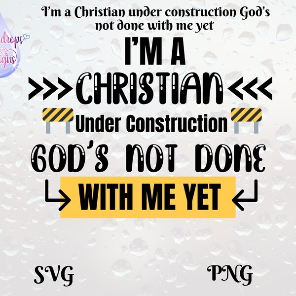 Christian Under Construction Png - Etsy