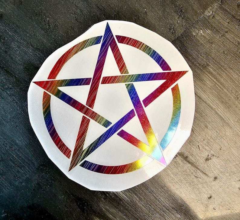 Pentagram Vinyl Decal for Car, Laptop, or Other Design - Etsy