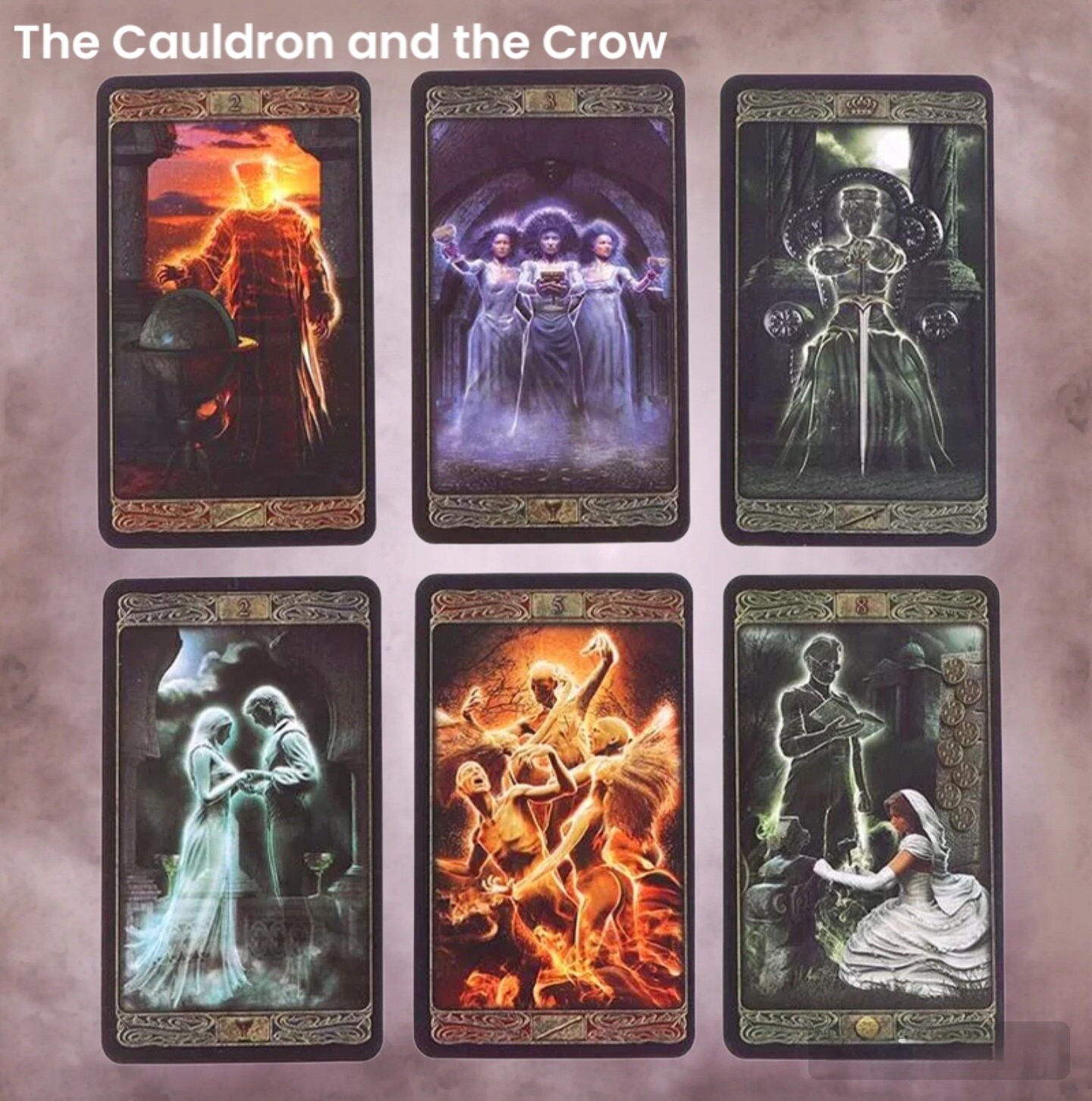 Ghost Tarot,78 Arcana Tarot Deck With Divination Instructions, Occult ...