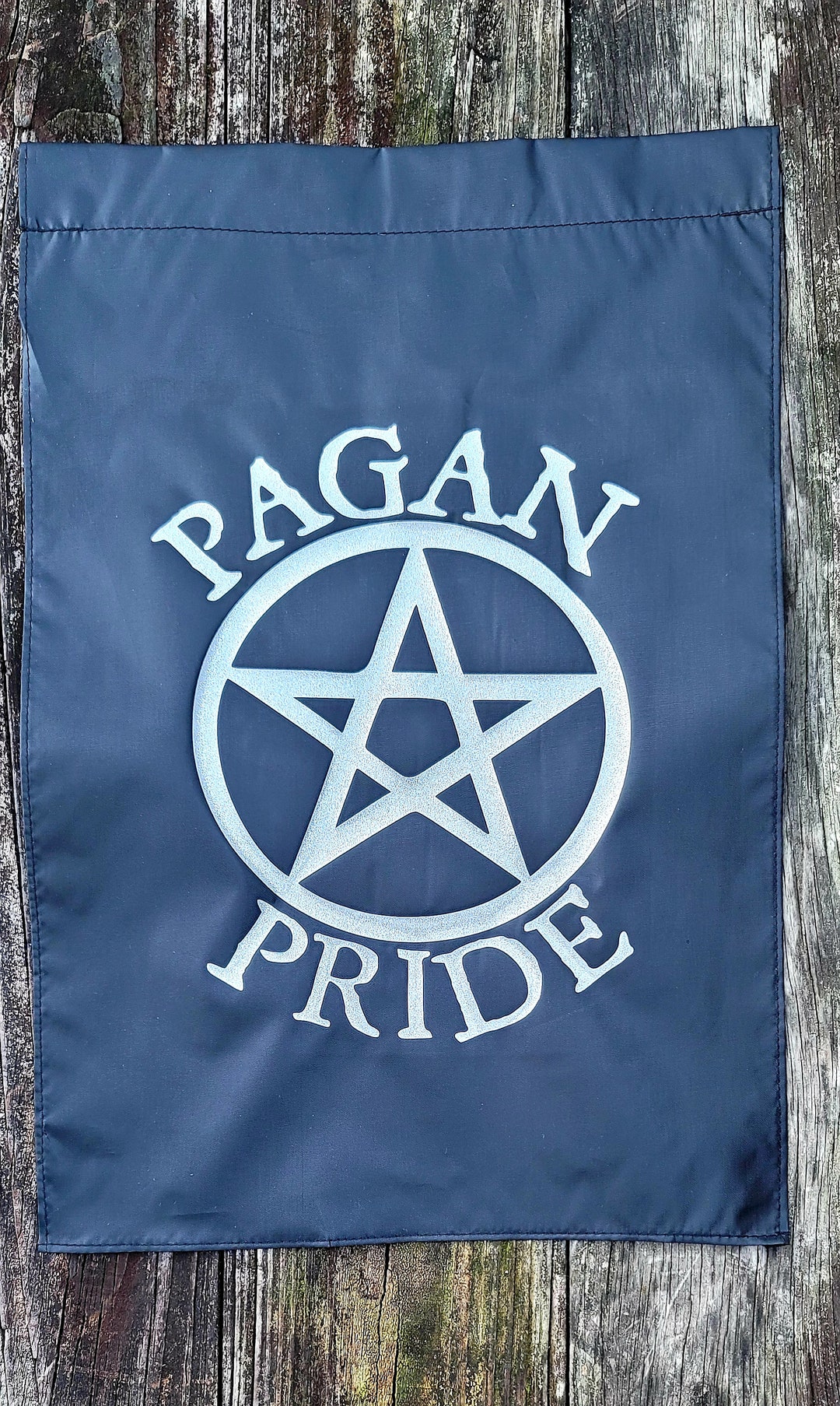 Pagan Pride Garden Flag With Pentacle - Etsy