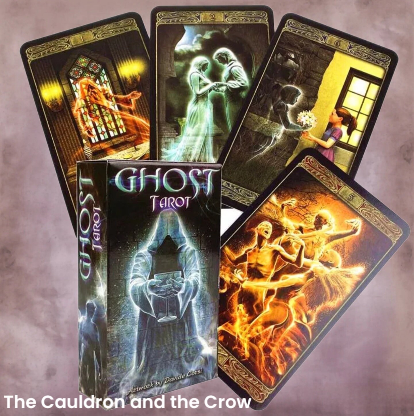 Ghost Tarot,78 Arcana Tarot Deck With Divination Instructions, Occult ...