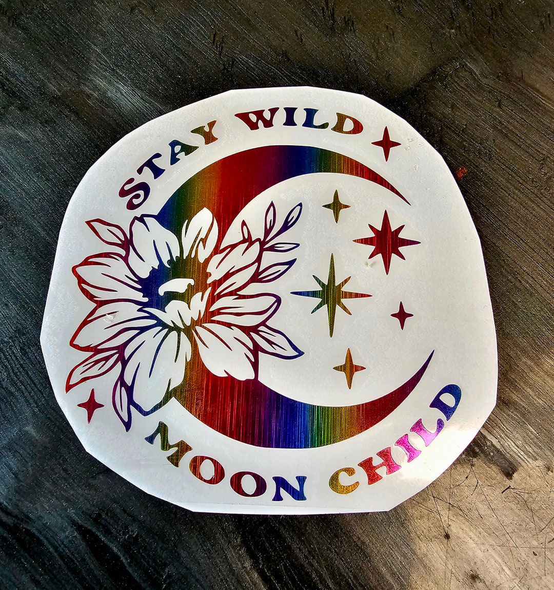 Stay Wild Moon Child Vinyl Decal - Etsy