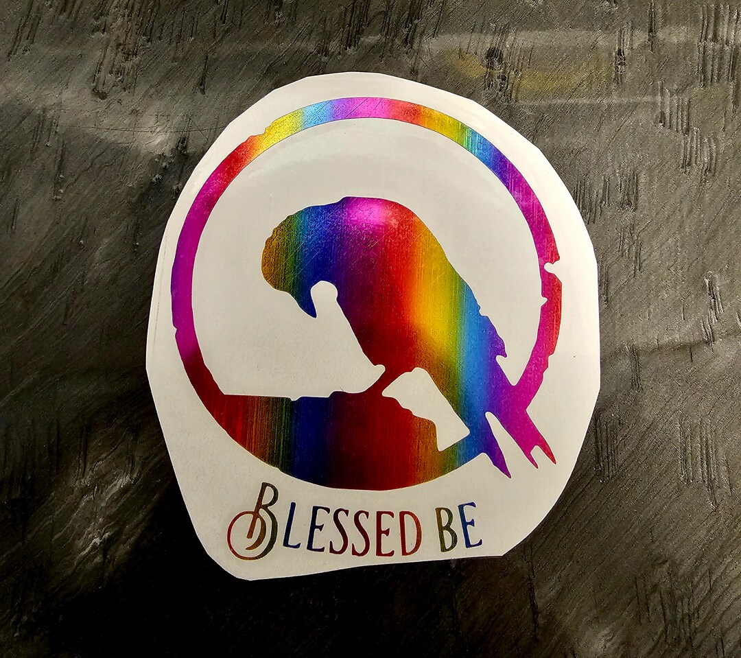 Blessed Be Crow Vinyl Decal/bumper Sticker for Car, Laptop, or Other ...