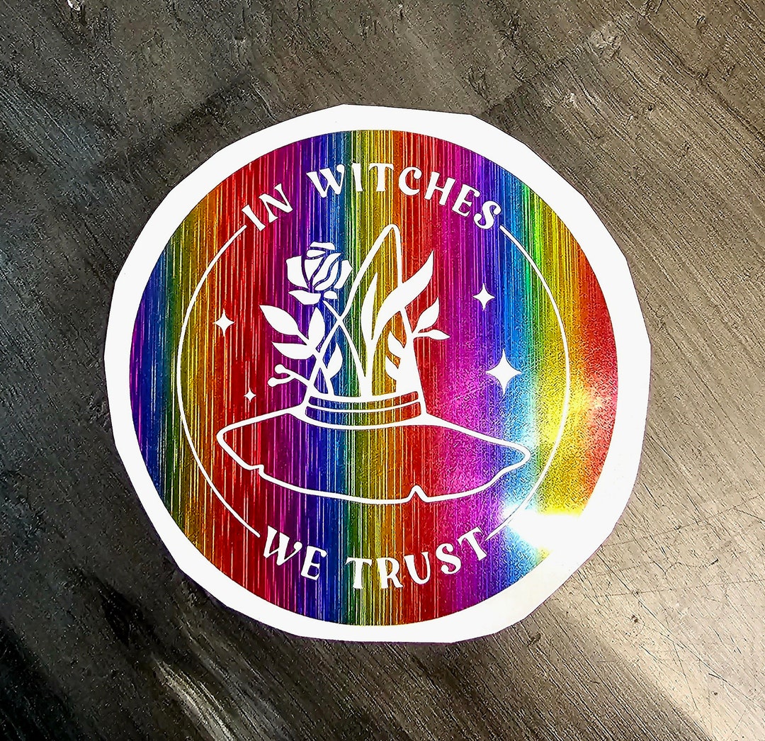 In Witch's We Trust Vinyl Decal - Etsy