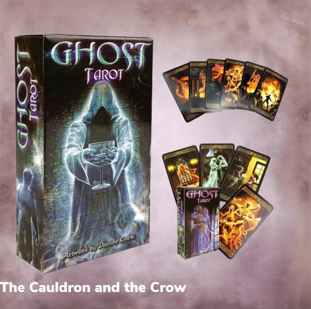 Ghost Tarot,78 Arcana Tarot Deck With Divination Instructions, Occult ...