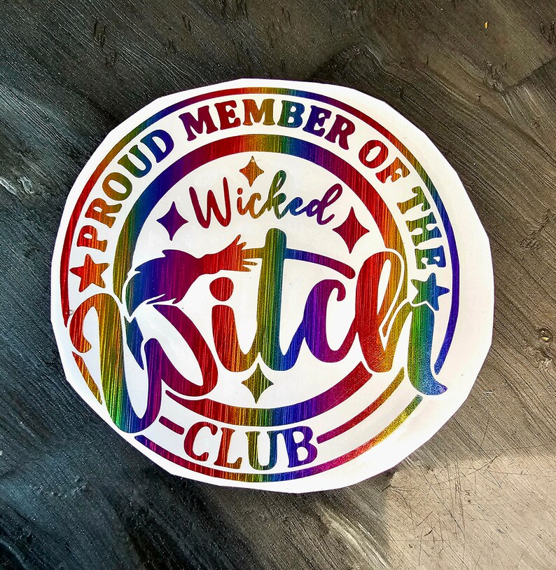 NEW proud Member of the Wicked Witch Club Vinyl - Etsy