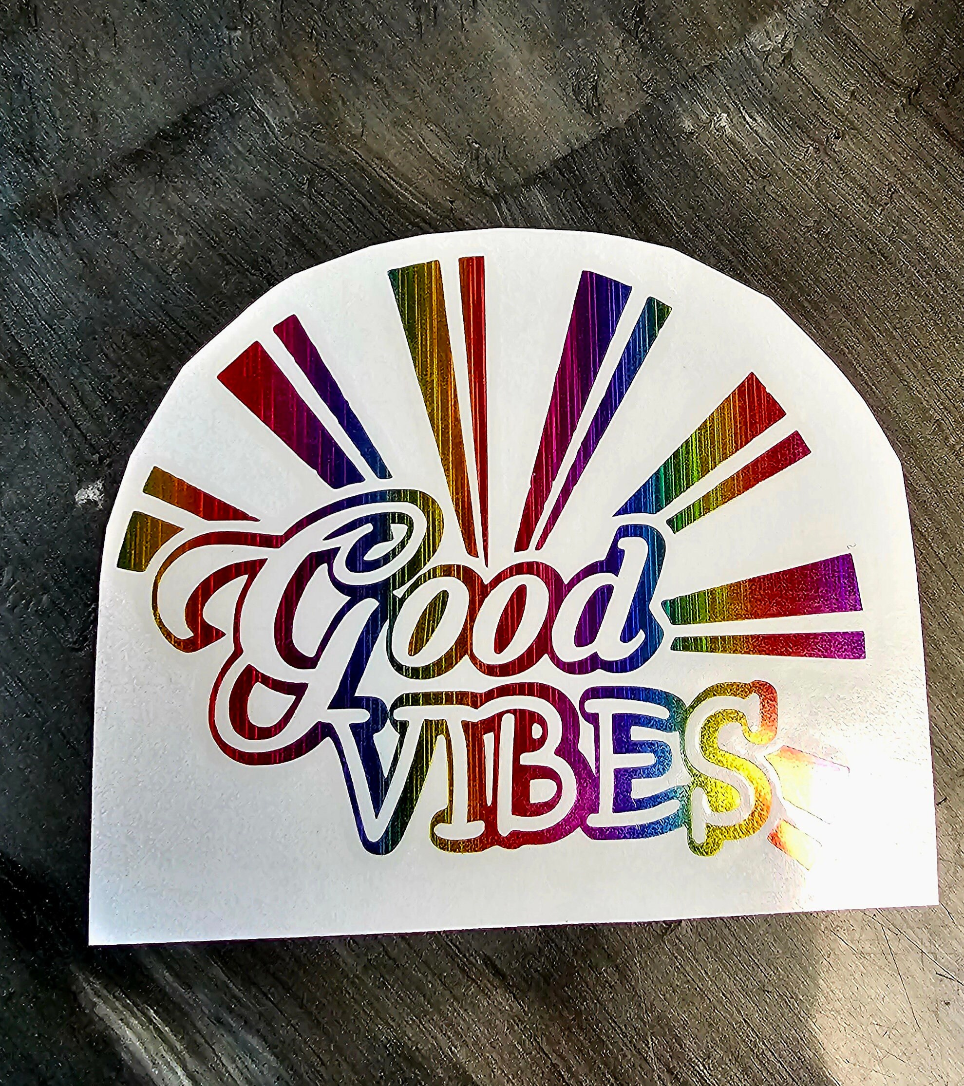 Good Vibes Vinyl Decal for Car, Laptop, or Other Design - Etsy