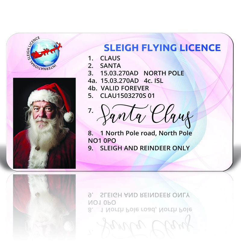 Santa Driving Licence - Etsy UK