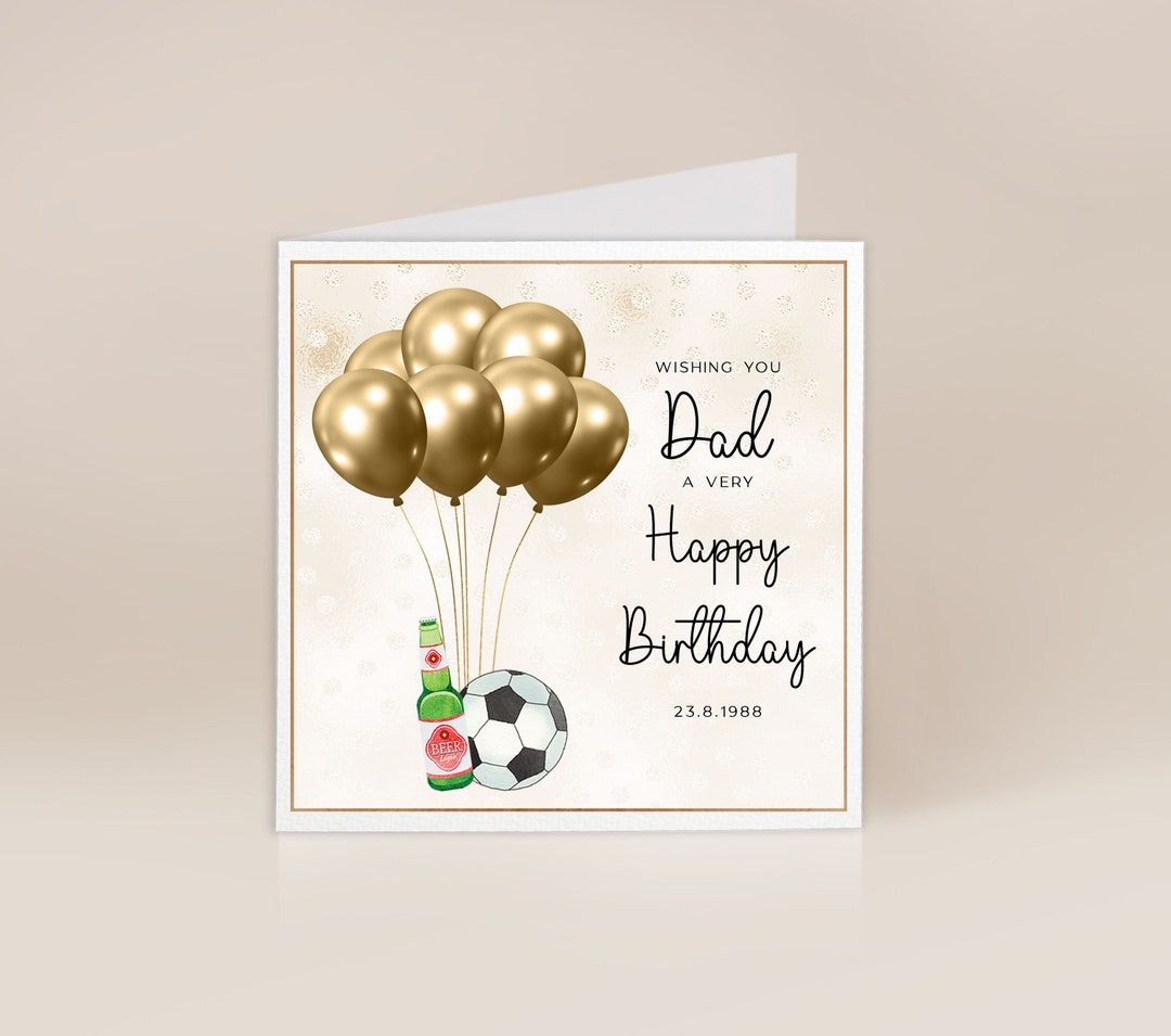 Dad Birthday Card | Dad Birthday Gift | Happy Birthday Dad - Etsy