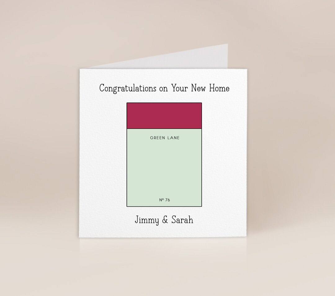 New Home Card | Housewarming Card | New Home Gift | Personalised New ...