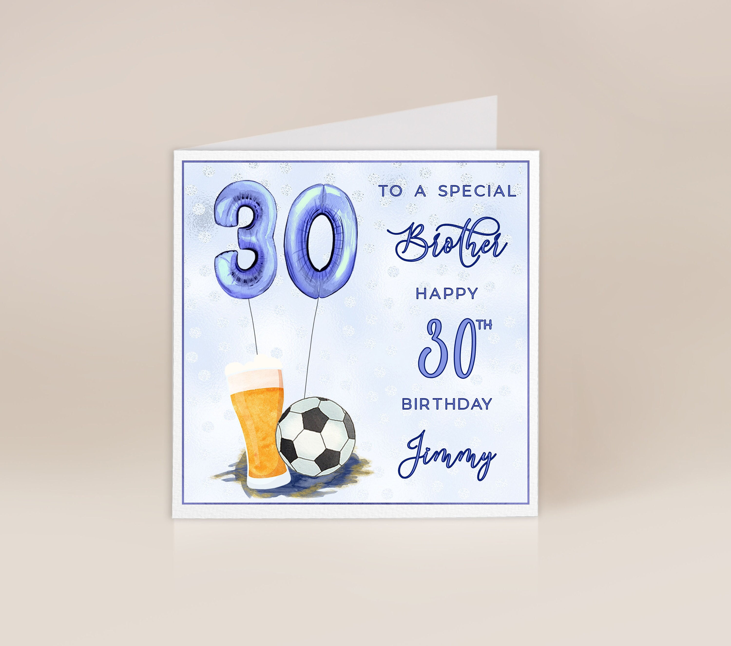 Brother 30th Birthday Card | Brother Birthday Gift | Happy Birthday ...