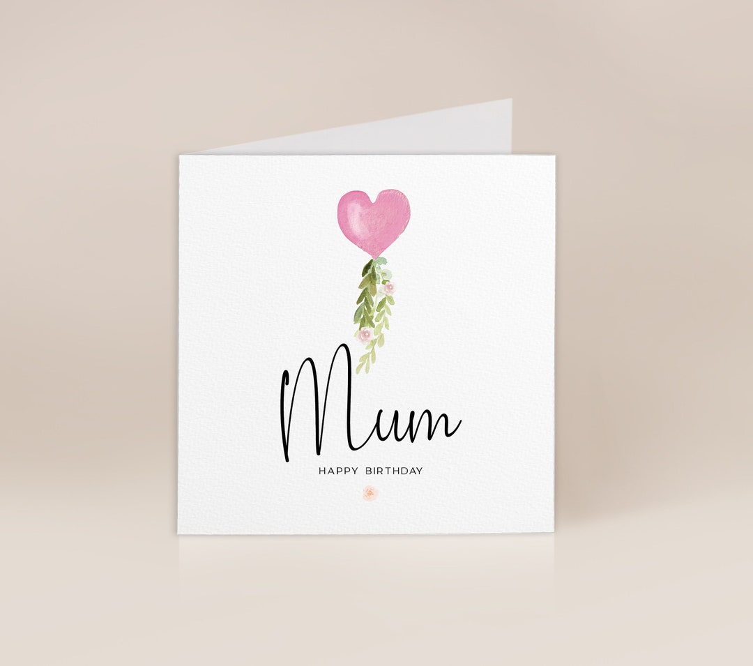 Mum Birthday Card Happy Birthday to Mum Special Mum Birthday Card Mummy ...