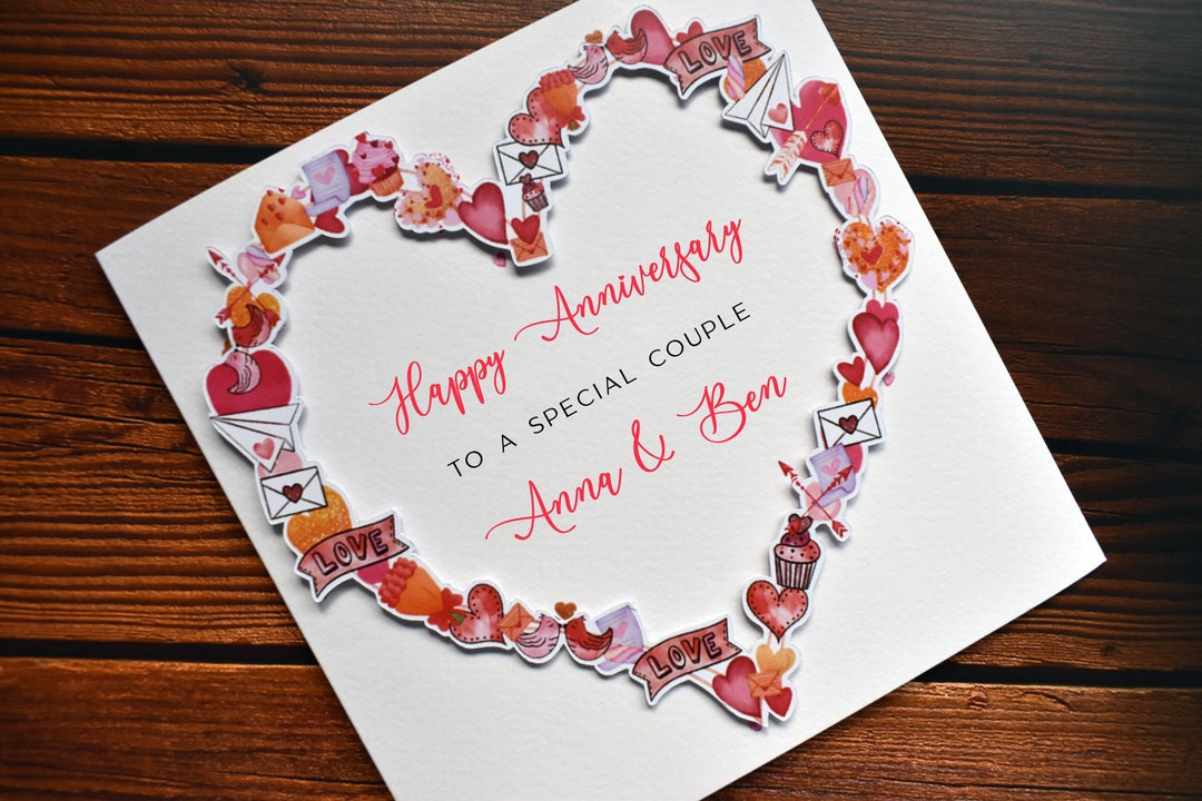 Anniversary Card | Anniversary Card for Special Couple | 3D Card | to a ...